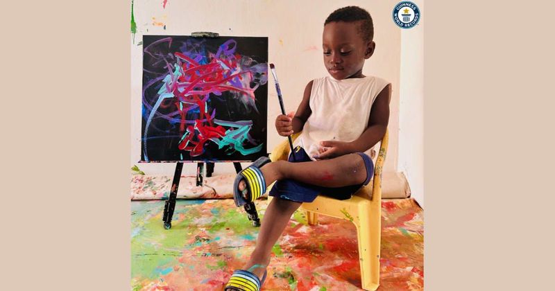How a toddler from Ghana ended up becoming the youngest-ever artist - Good